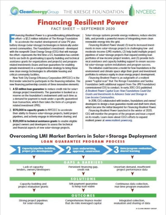 Clean Energy Group - Innovation in Finance, Technology, & Policy